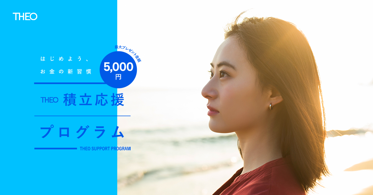 THEO 積立応援プログラム | ロボアドバイザーで、おまかせ資産運用